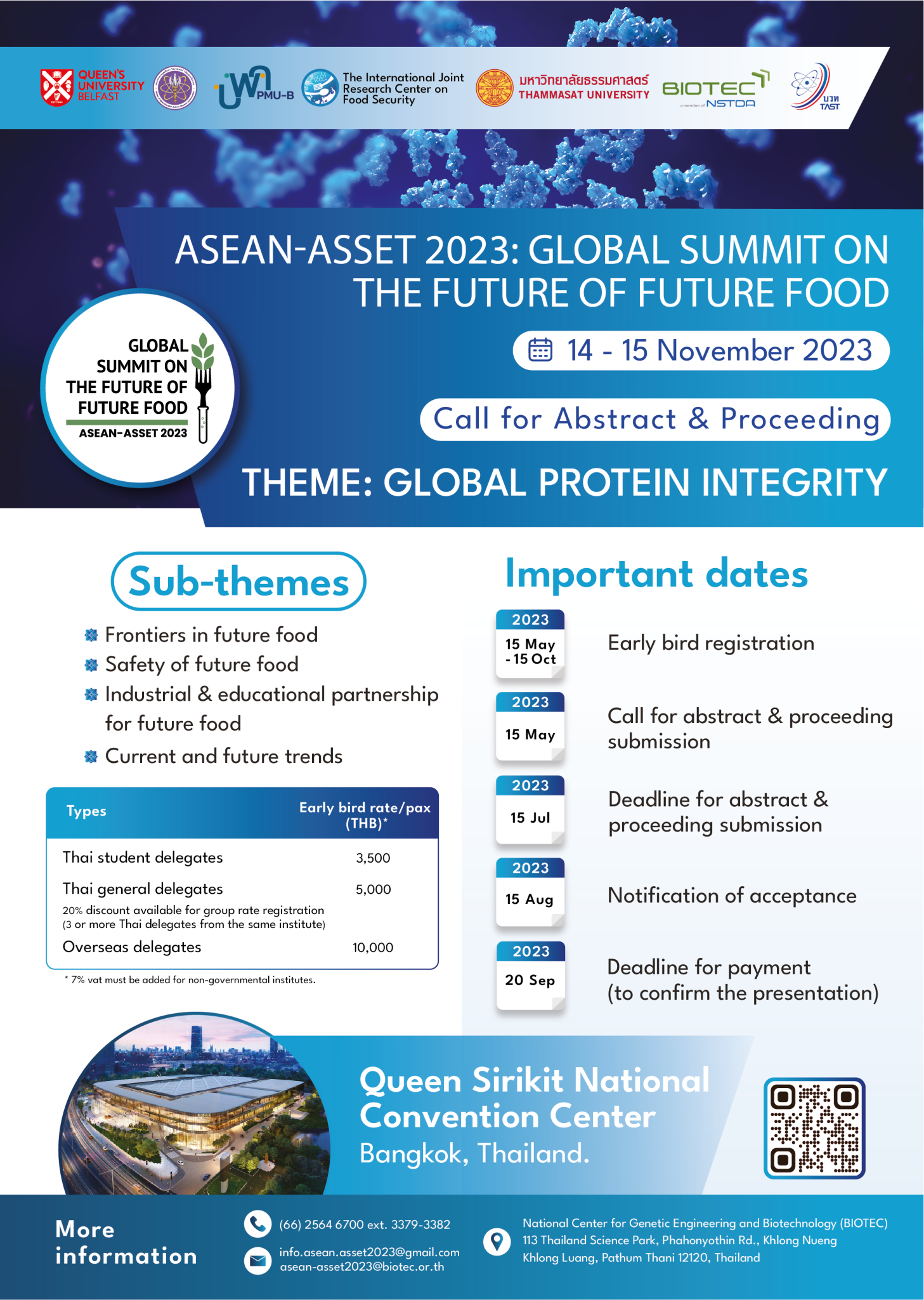 ASEAN-ASSET 2023: Global Summit on the Future of Future Food 14 – 15 ...